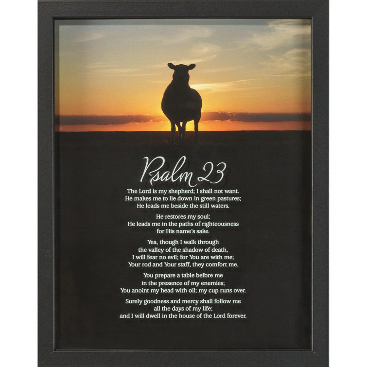 Trinx Psalm 23 - Picture Frame Photograph | Wayfair