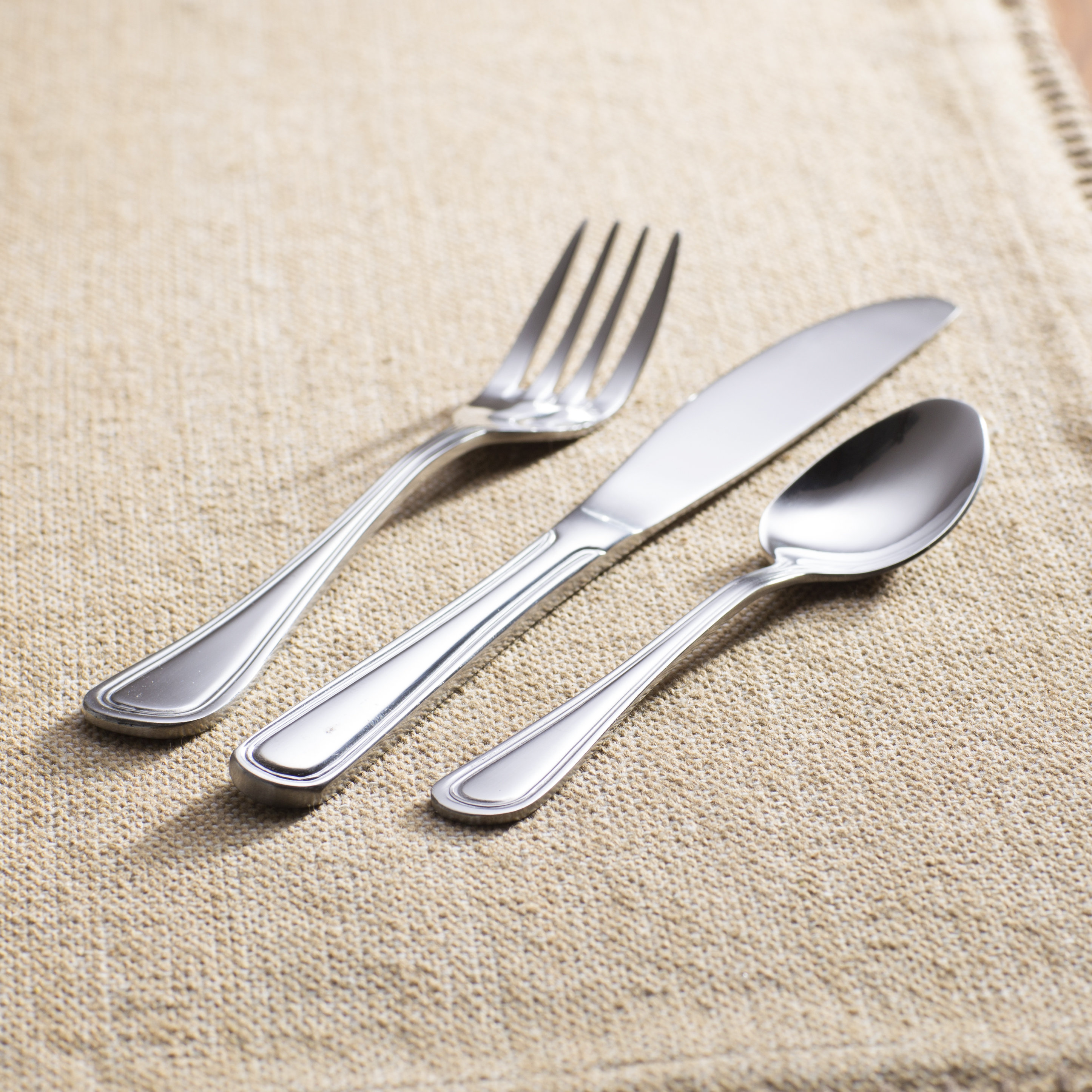 New Star Food Service Slimline Stainless Steel Flatware - Set of 36 ...