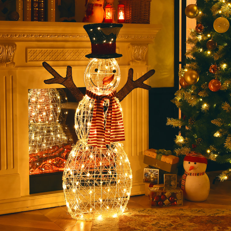 The Holiday Aisle® Standing Snowman Artificial Christmas Decoration ...