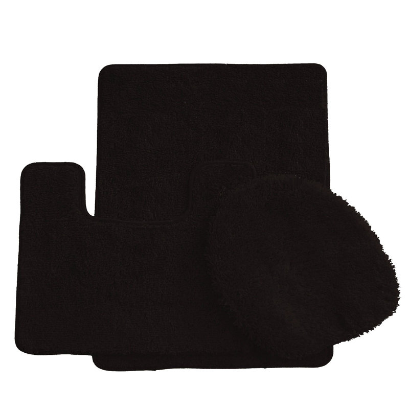 Red Barrel Studio® Mckeel Polyester Non-Slip Solid Bath Rug Set ...