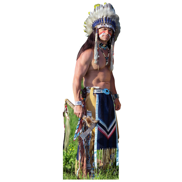 Star Cutouts Indian Male Cardboard Standup | Wayfair