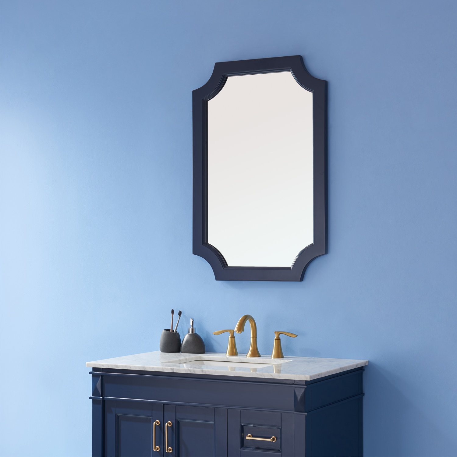 Breakwater Bay Gearhart Asymmetrical Wood Wall Mirror | Wayfair