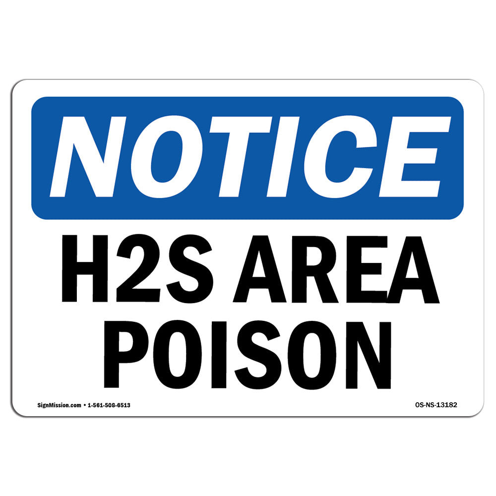 SignMission H2S Area Poison Sign | Wayfair