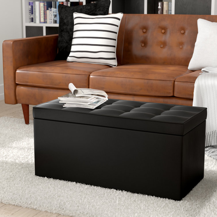 Ebern Designs Nydam Upholstered Flip Top Storage Bench & Reviews ...