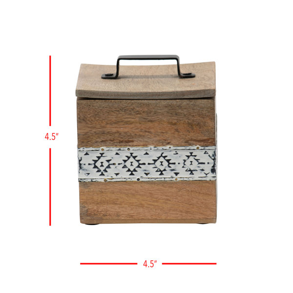 Union Rustic Solid Wood Box | Wayfair
