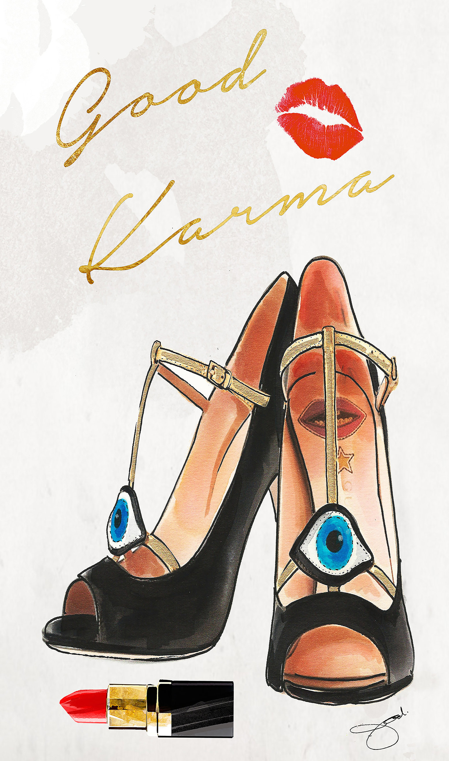 PicturePerfectInternational Good Karma - Graphic Art on Canvas | Wayfair