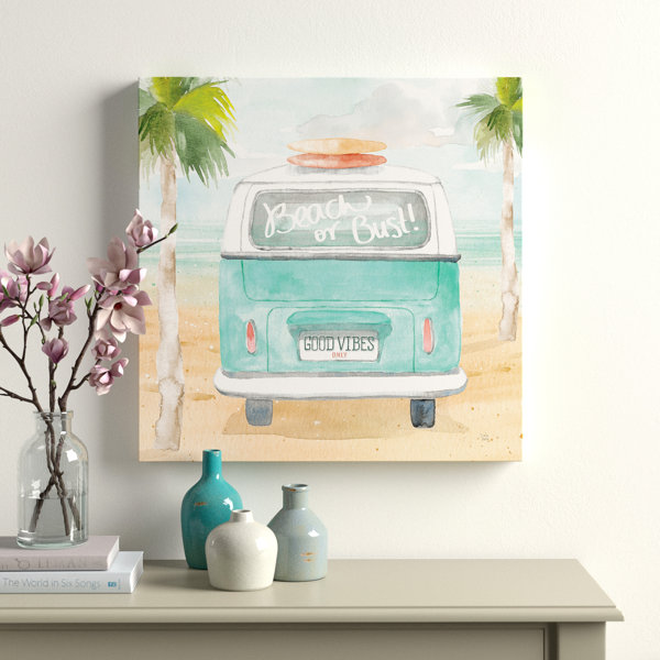 Beachcrest Home Surfs Up VI by Dina June - Wrapped Canvas Painting ...