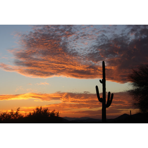 Union Rustic Beautiful Desert Sunset by - Wrapped Canvas Photograph ...