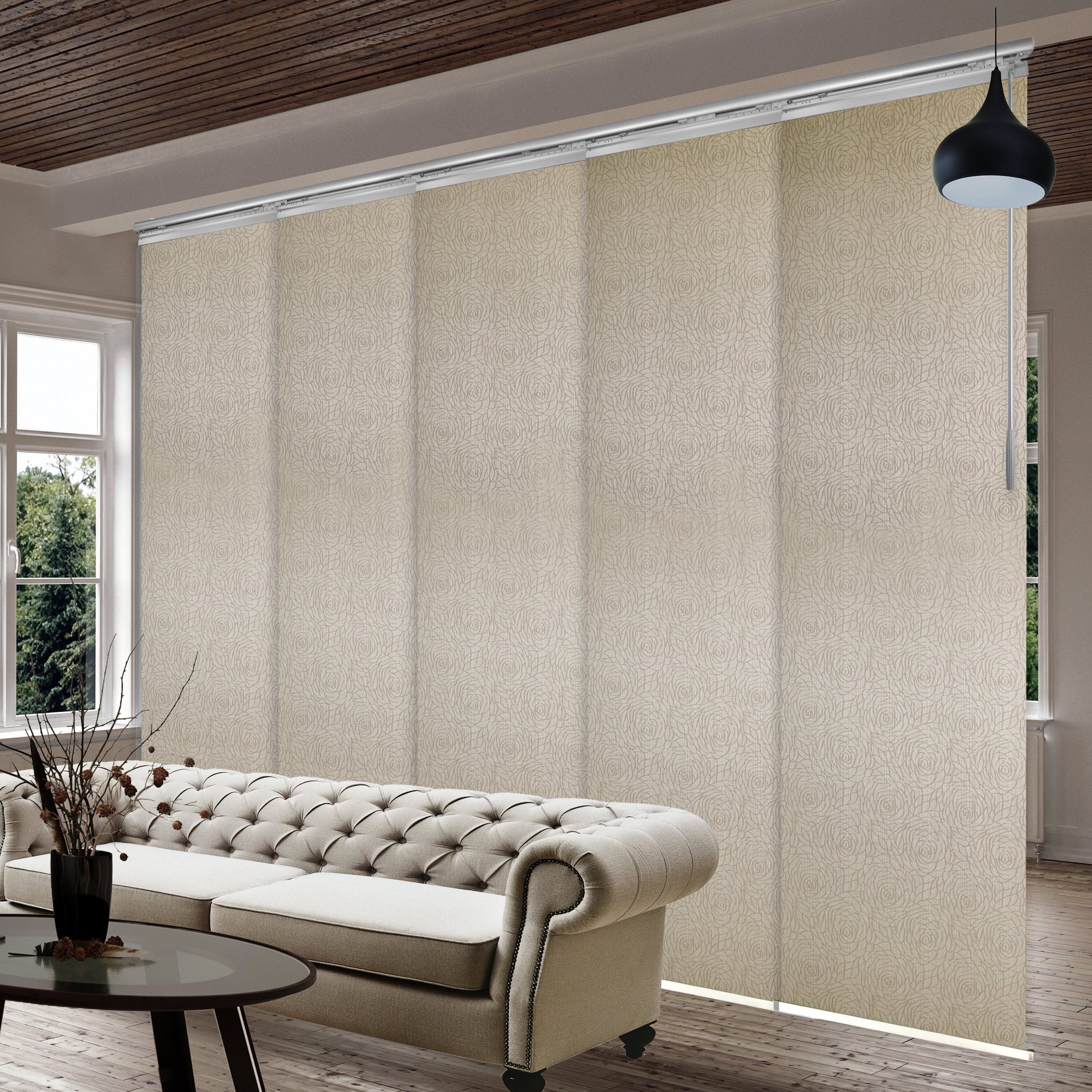 Rod Desyne Iris Semi-Sheer Vertical Blind | Wayfair