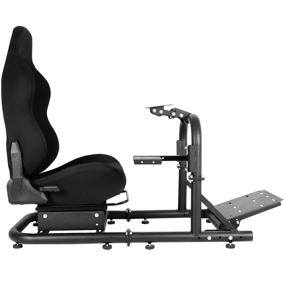 Anman Racing Simulator Cockpit Stand With Racing Seat fits Logitech G27 ...