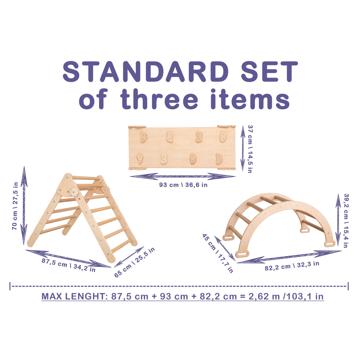 WoodandHearts Standard Size Triangle Arch Ramp Climber | Wayfair