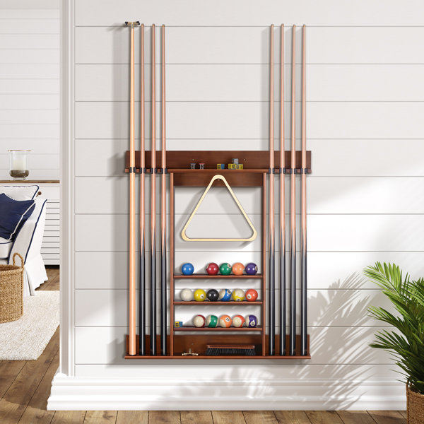 Billiard-wall-cue-rack | Wayfair