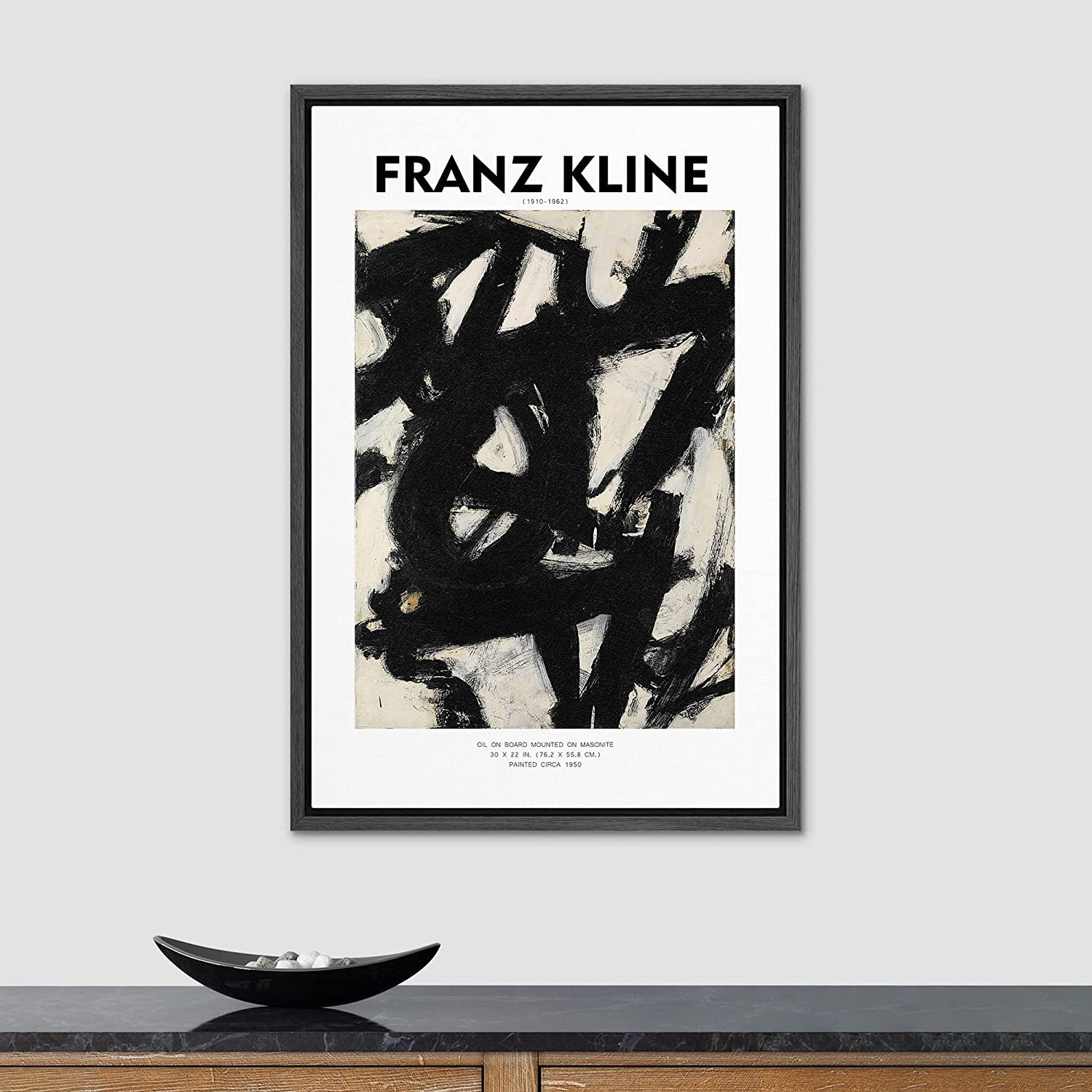 SIGNLEADER Stroke Landscape by Franz Kline - Illustration on Canvas ...