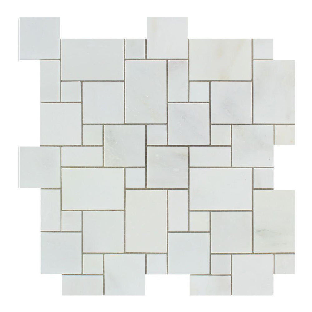 Stone & Tile Shoppe, Inc. Marble Versailles Mosaic Wall & Floor Tile ...