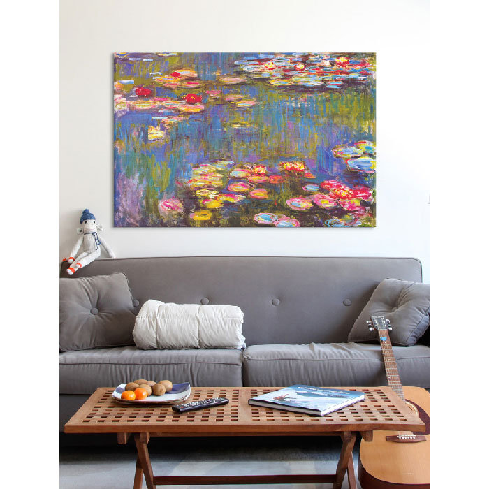 Alcott Hill Water Lilies, 1916' by Claude Monet Graphic Art Print ...