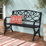Wayfair | Metal Patio Benches You'll Love in 2022