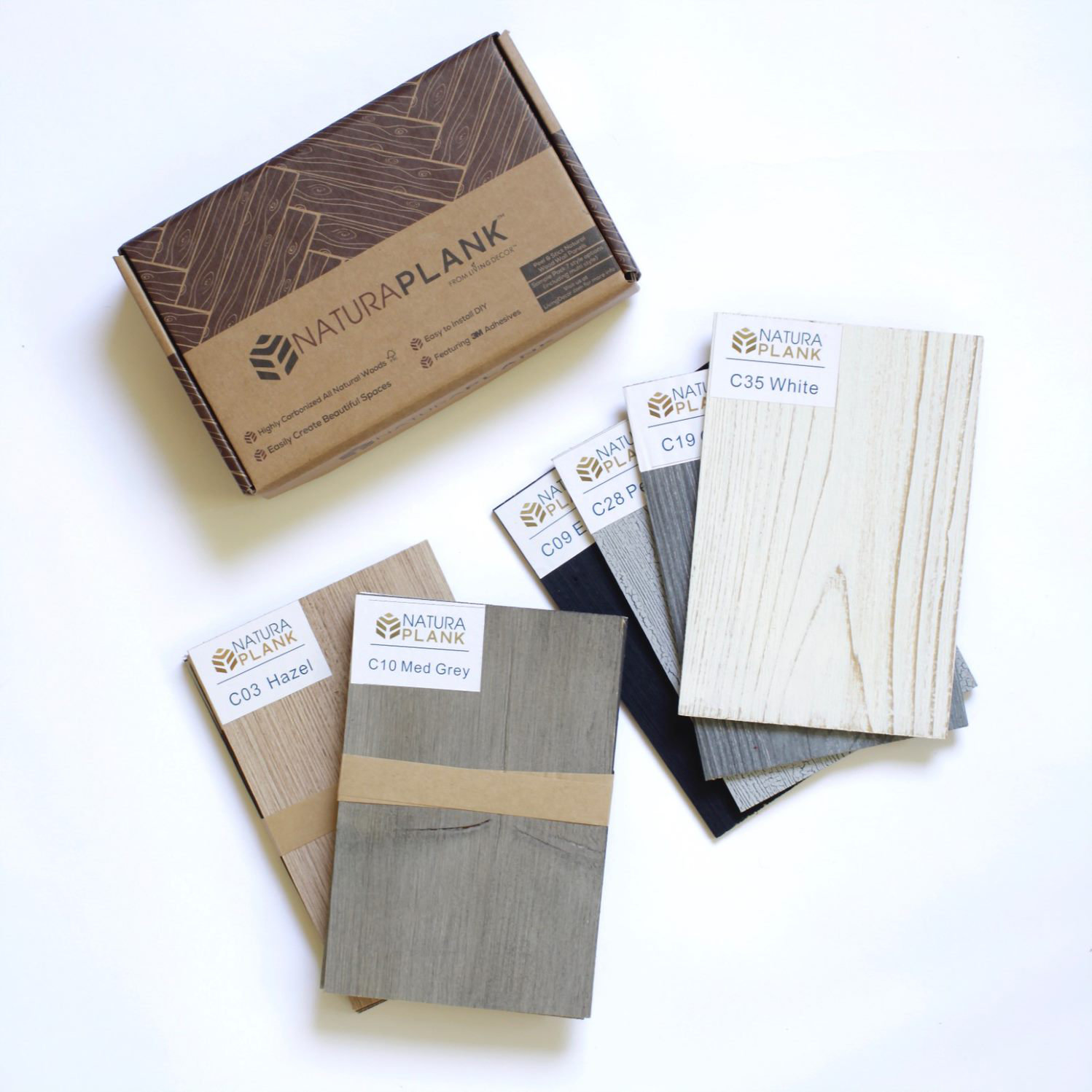 Living Décor Peel and Stick Reclaim Wood Wall Paneling in White | Wayfair