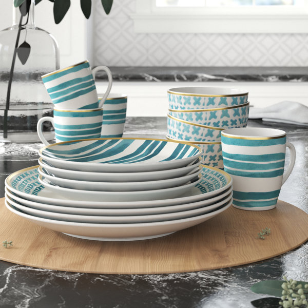 Elle Decor Cherie 16 Piece Dinnerware Set, Service for 4 & Reviews ...