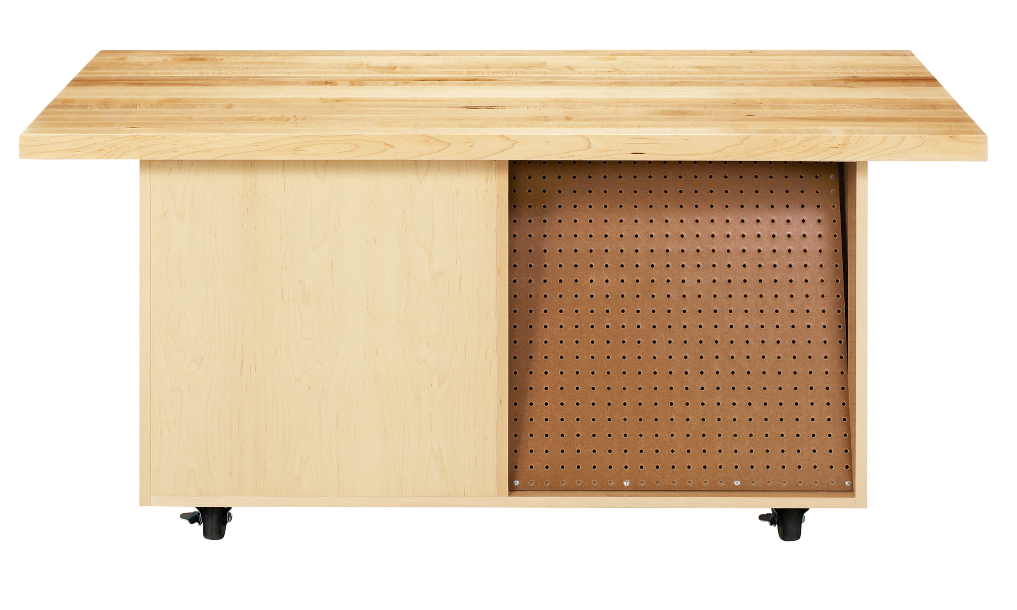 Shain Mobile Demo Utility 60"W Wood Top Workbench | Wayfair