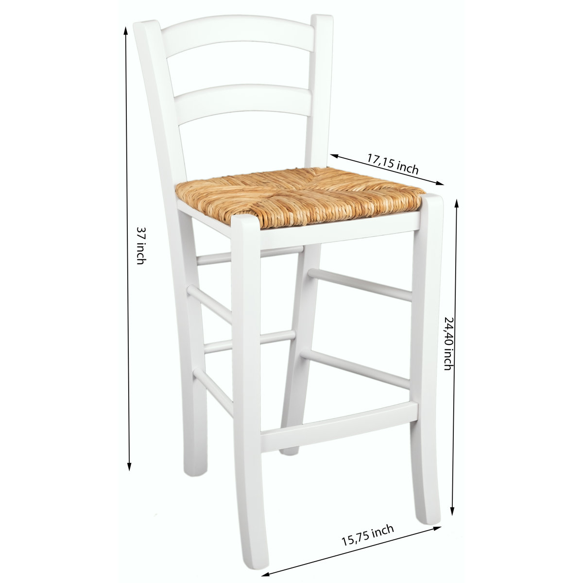 Sand & Stable Raegan Solid Wood Counter & Bar Stool & Reviews | Wayfair