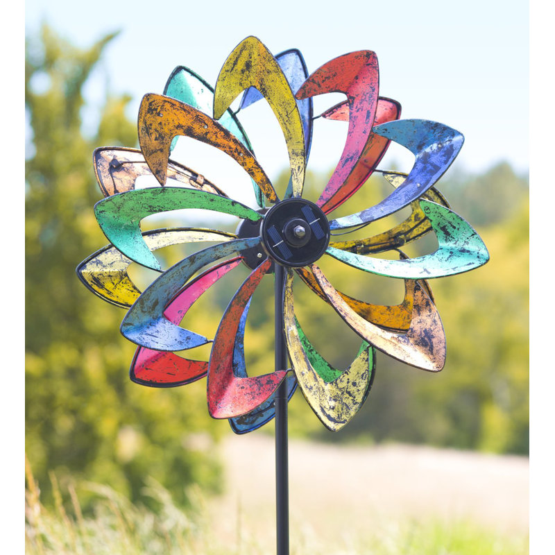 Plow & Hearth Flower Garden Wind Spinner & Reviews | Wayfair