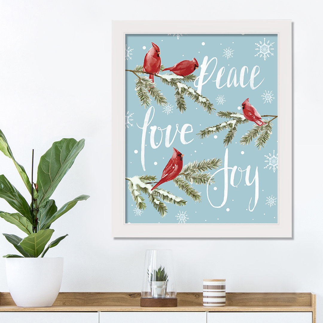 The Holiday Aisle® Peace Love Joy Cardinals - on | Wayfair