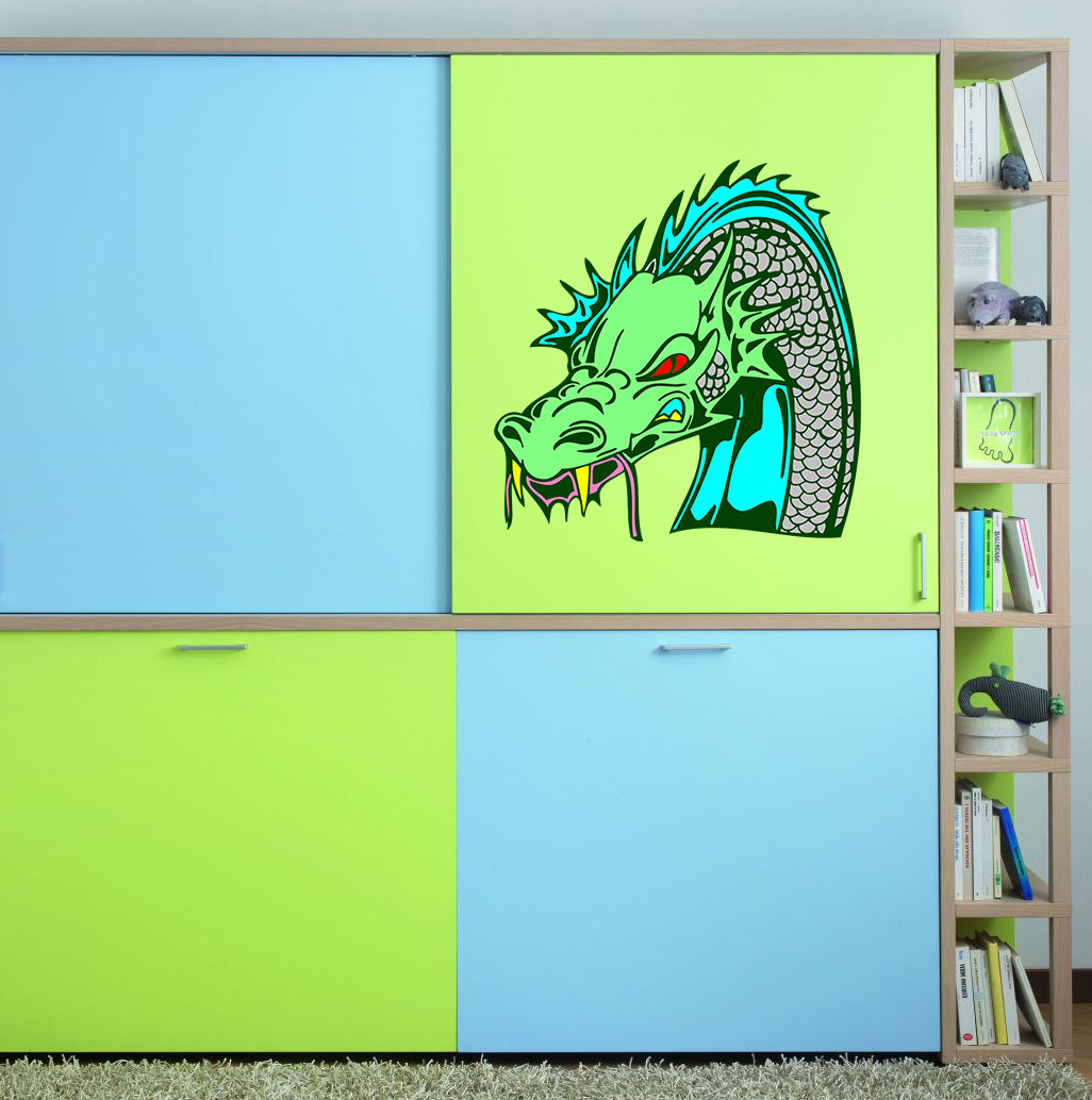 Trinx Fantasy Anime Dragon Sticker, Fantasy Anime Dragon Decal | Wayfair