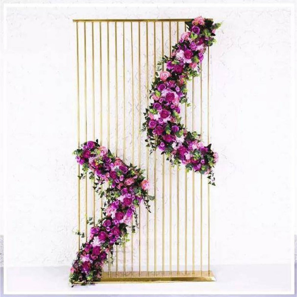 Everly Quinn Perers 6.5FT Rectangular Backdrop Stand Arch For Wedding ...