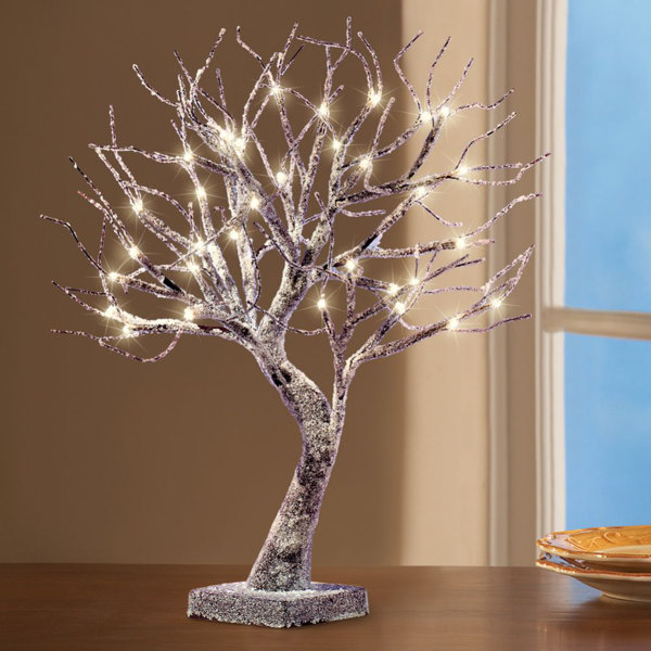The Holiday Aisle® Frosted Tabletop Tree & Reviews | Wayfair