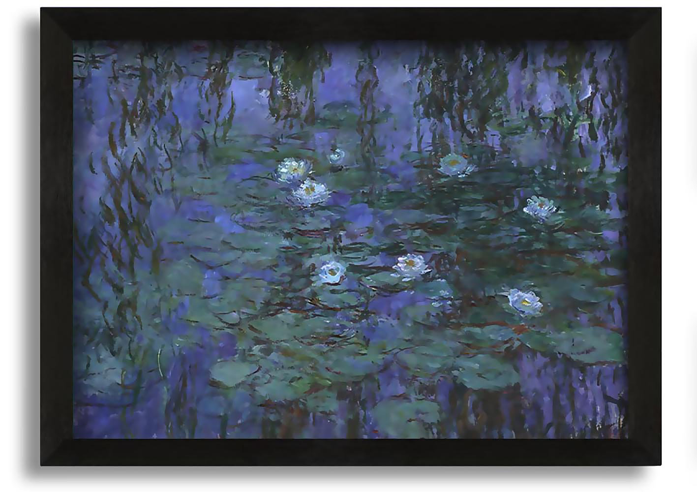 ClassicLiving Monet Blue Water Lilies - Picture Frame Painting on ...