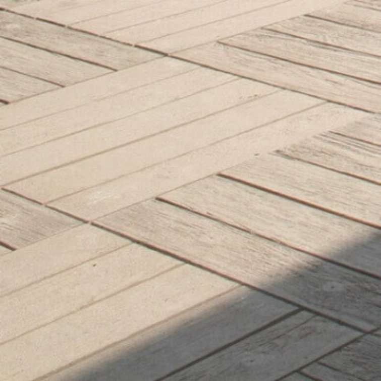 MAGAZZINI COSMA 50 cm x 50 cm Stone Interlocking Deck Tile in Brown ...