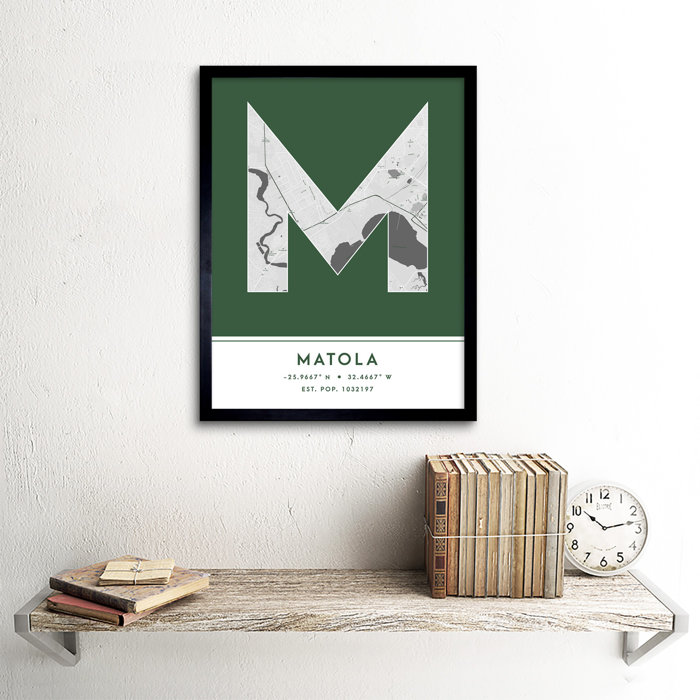 Wee Blue Coo Matola Mozambique City Map - on | Wayfair.co.uk