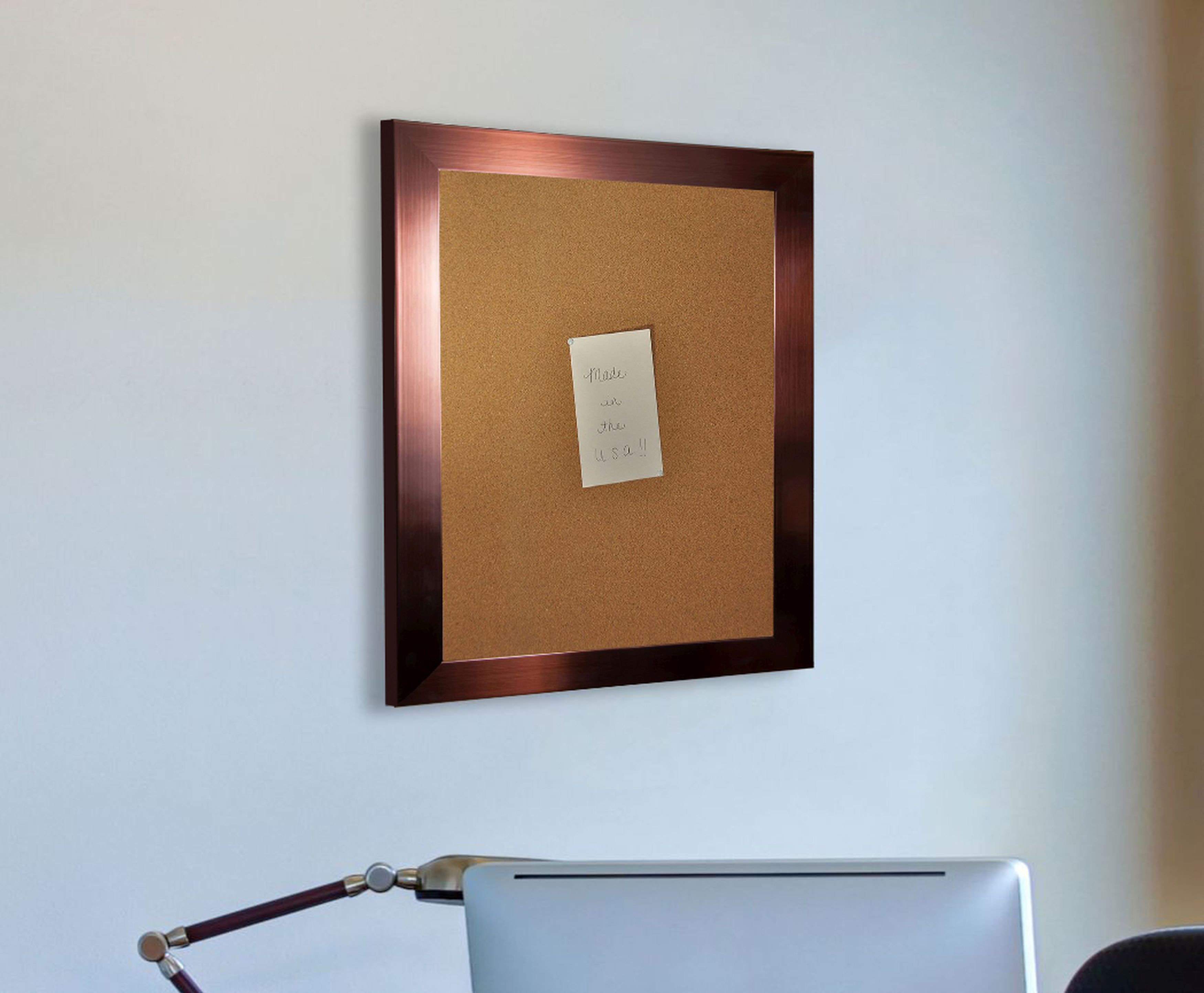 Lark Manor Linlin Shiny Wall Mounted Bulletin Board | Wayfair