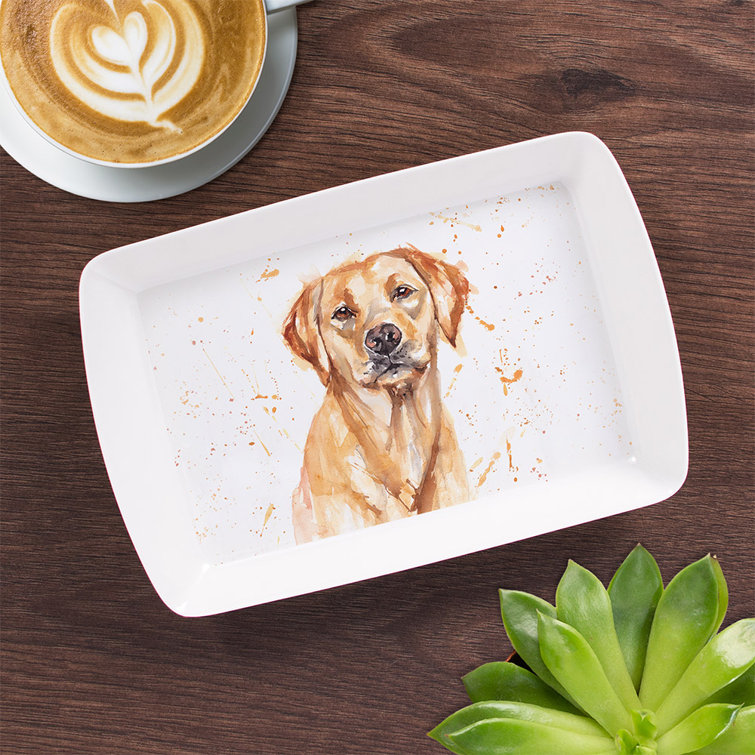 Rosalind Wheeler Mans Best Friend Golden Labrador Tray | Wayfair.co.uk