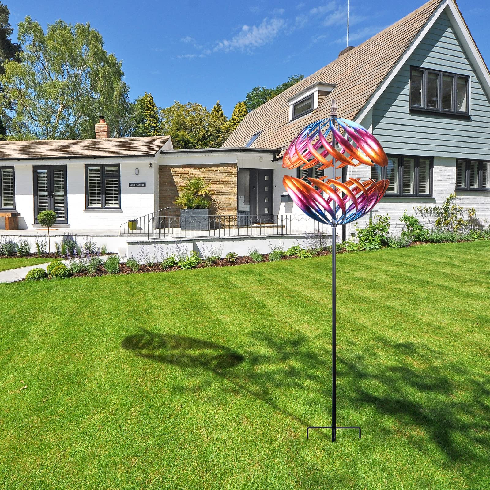 Brayden Studio® Haidar 360 Degrees Lawn Windmill & Reviews | Wayfair