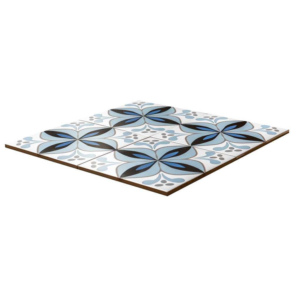 Long Island Mosaics & Tile Petals 8.7" X 8.7"Porcelain Patterned Matte ...