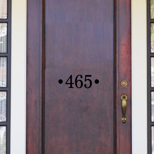 Charlton Home® House Number Wall Decal & Reviews | Wayfair