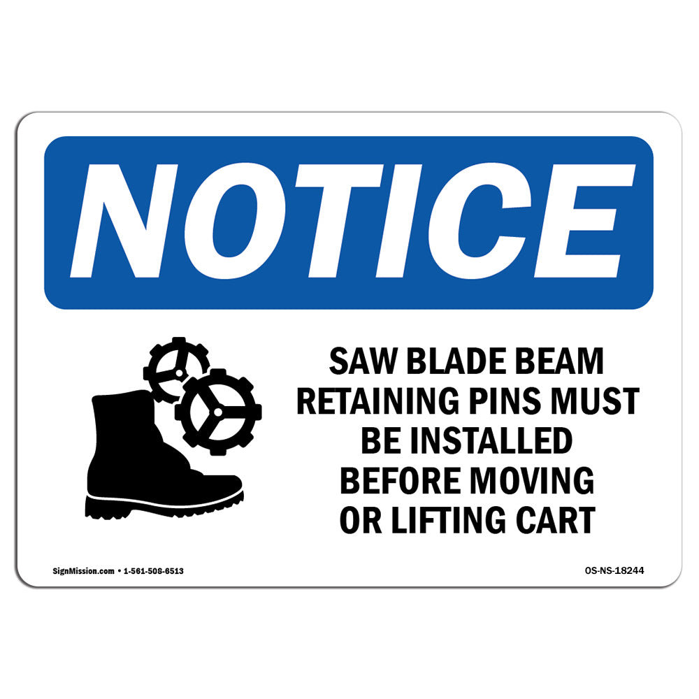 SignMission Saw Blade Beam Retaining Pins Sign | Wayfair