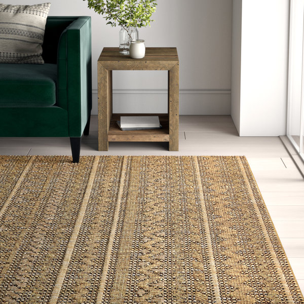 Mistana™ Krystal Geometric Indoor / Outdoor Area Rug in Light Brown ...
