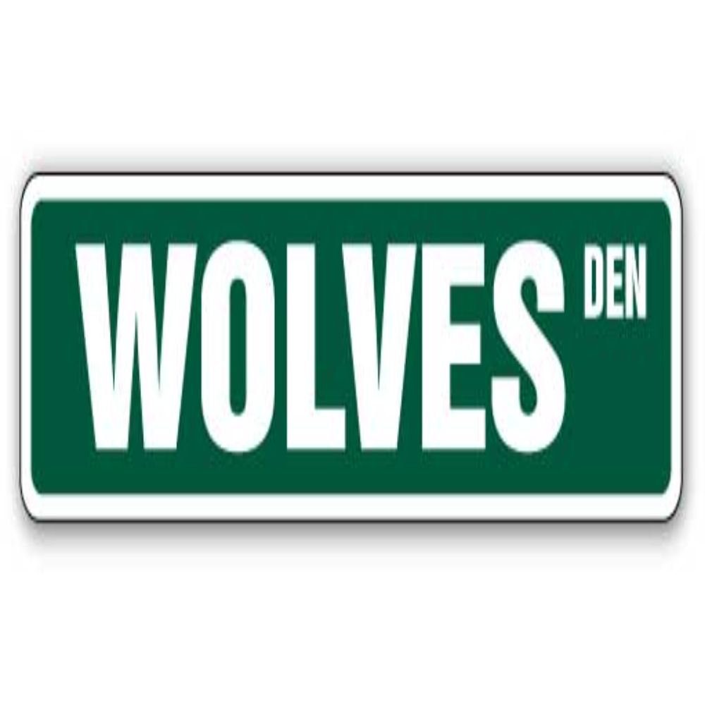 SignMission Wolves Street Sign Wolf Collectible Decor Howl Signs | Wayfair