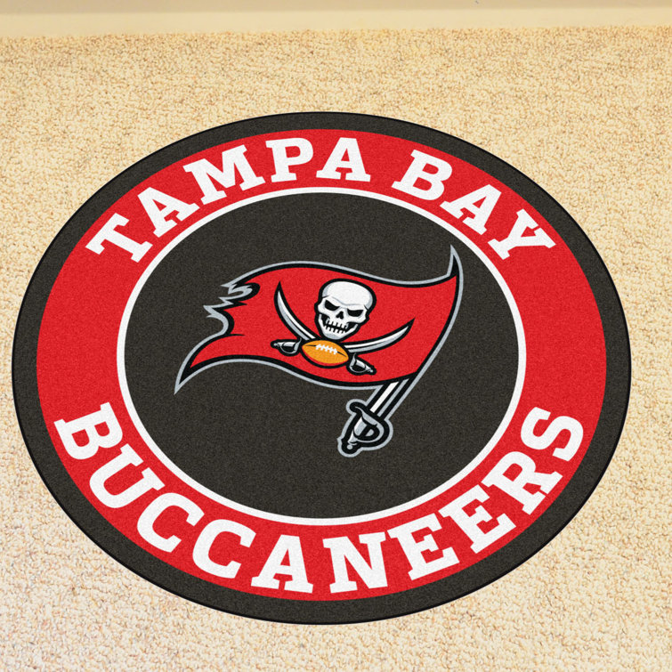 FANMATS NFL Tampa Bay Buccaneers Roundel 27 in. x 27 in. Non-Slip ...