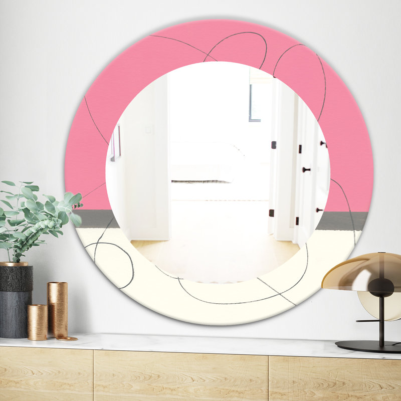 East Urban Home Geometric Neapolitan II Modern Accent Mirror | Wayfair