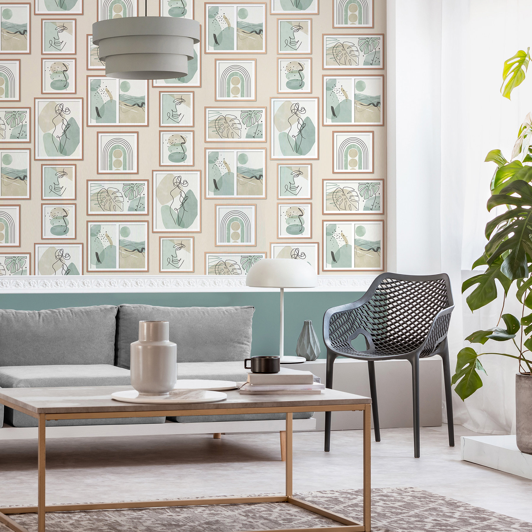 George Oliver Indie-May Abstract Wallpaper | Wayfair