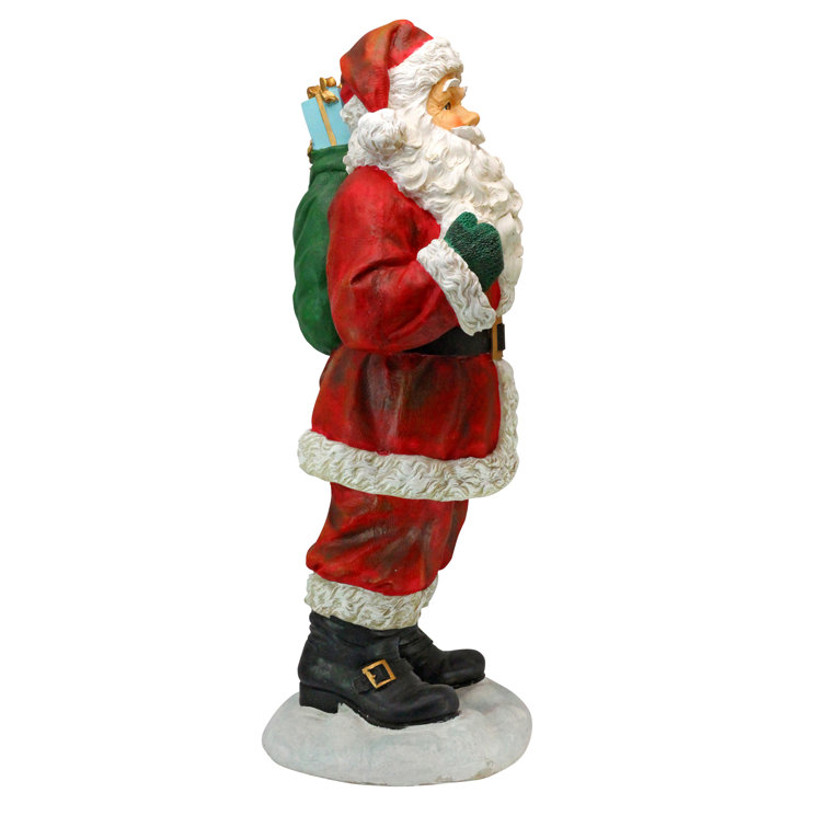 Design Toscano A Visit from Santa Claus Holiday Statue & Reviews | Wayfair