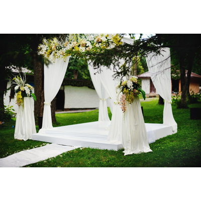 LUVODI Metal Square Wedding Canopy Tent Backdrop Arbor Outdoor With ...