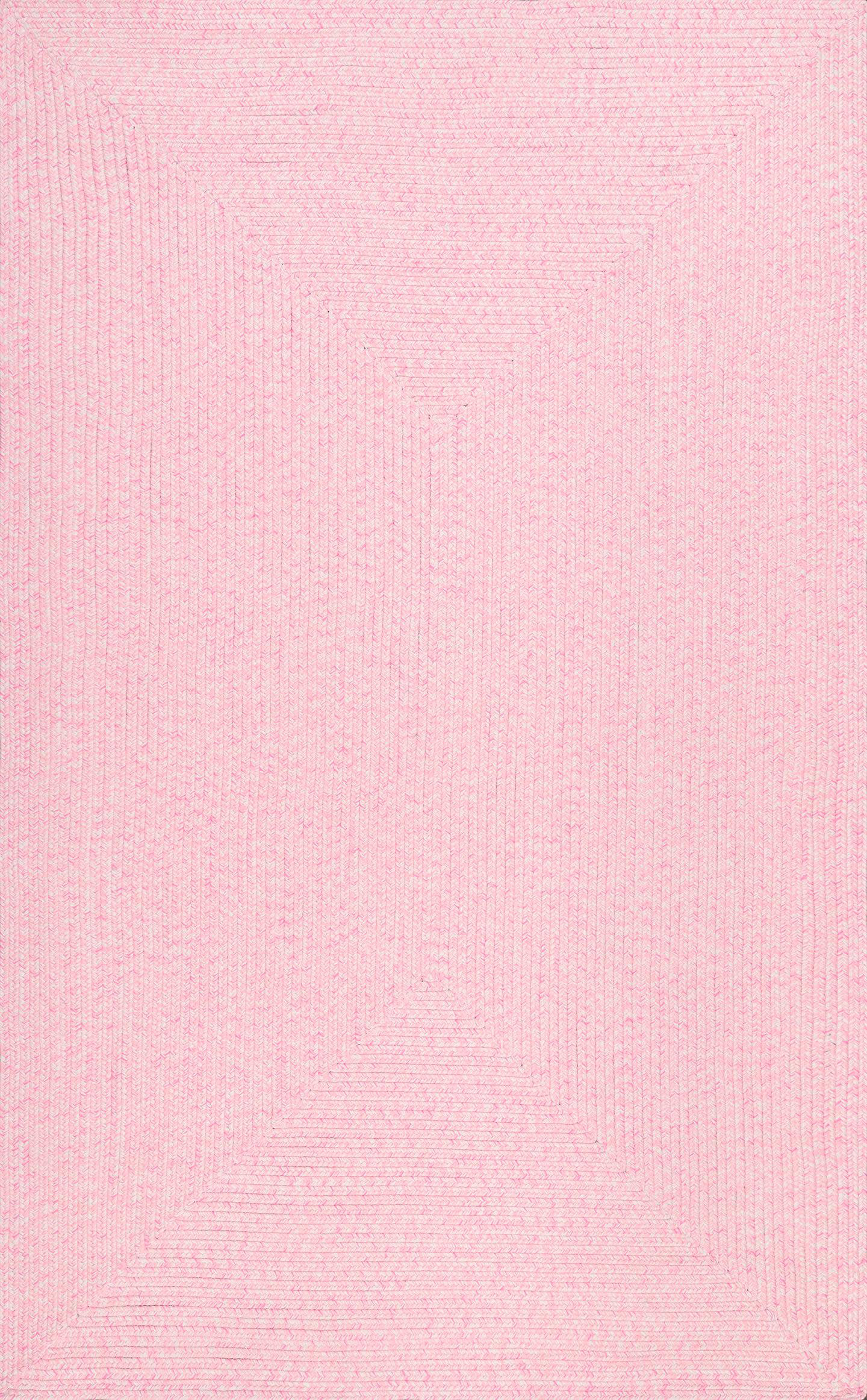 Gracie Oaks Evaristo Handmade Braided Pink Indoor/Outdoor Rug & Reviews ...