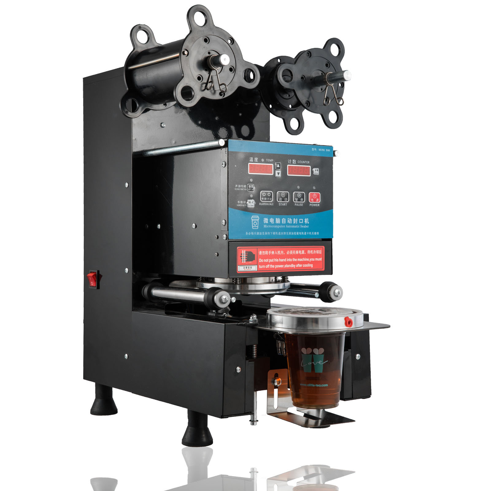 Anman Automatic Bubble Tea Cup Sealing Machine with Digital LED | Wayfair