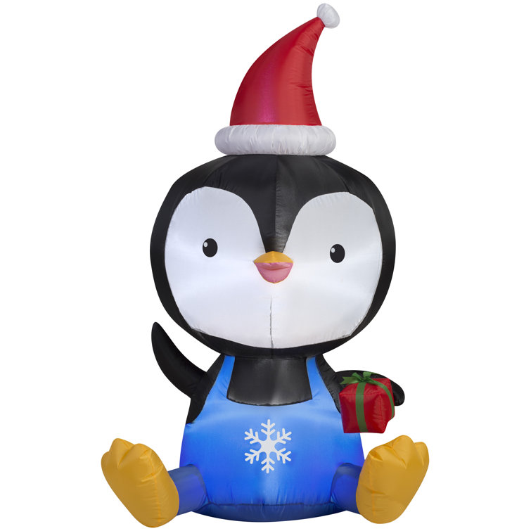 Gemmy Industries Airblown-Big Head Penguin Halloween Inflatable ...