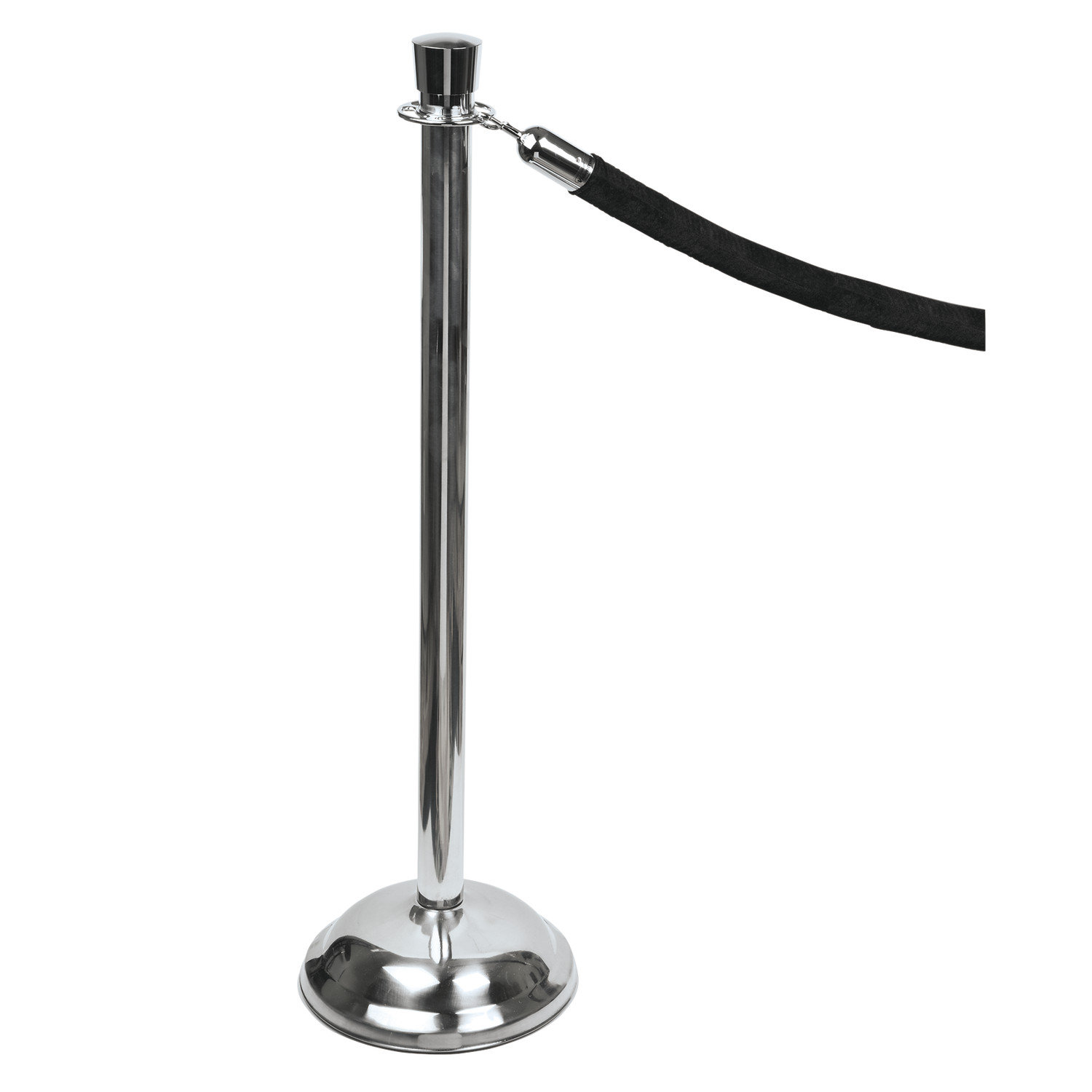 Tatco Crowd Control Posts, Chrome, 41" High, Silver, Two per Box| Wayfair