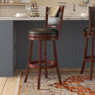Wayfair | Full Back Swivel Bar Height Bar Stools You'll Love in 2022